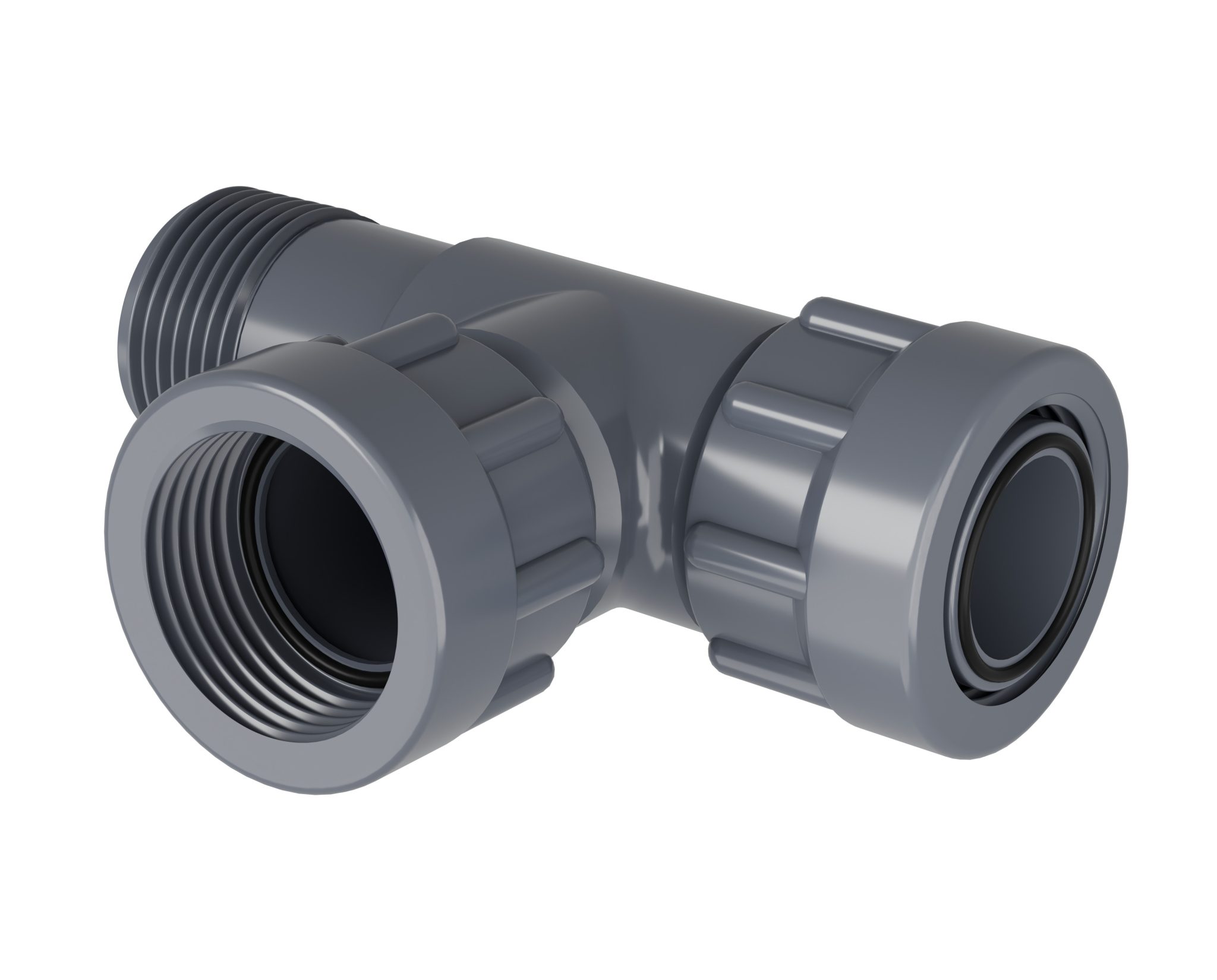 Multi-Port Manifold (swivel x mipt x swivel) - Dura Plastics