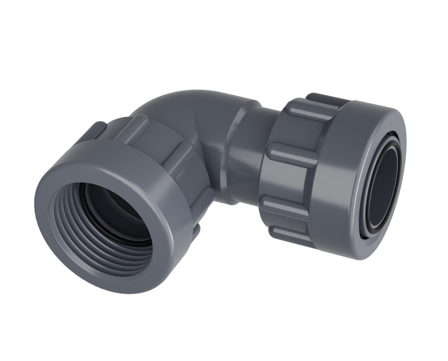 90° Ell Manifold System (1" swivel x 1" swivel) - Dura Plastics