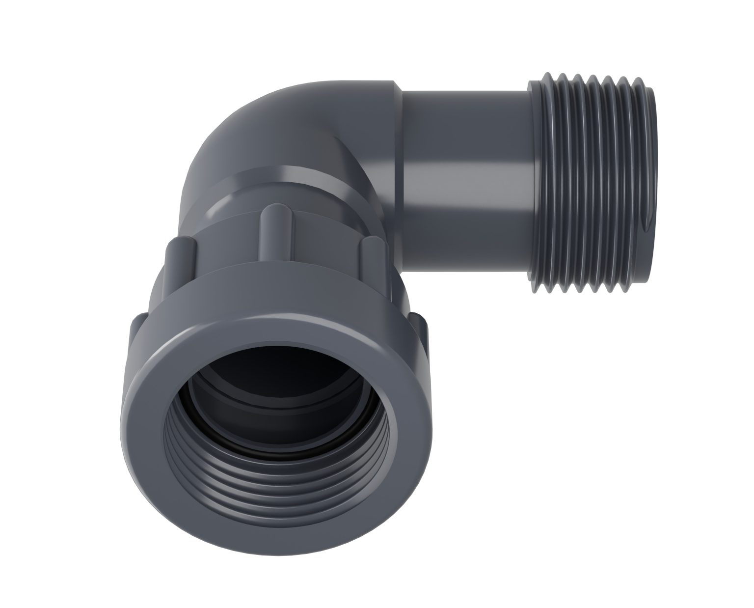 90° Ell Manifold System (1" mipt x 1" swivel) - Dura Plastics