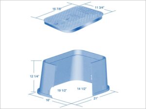 Meter Box (12" x 17" / 12" deep) - Dura Plastics