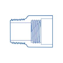 1/2" Mipt x 1/2" FS - Dura Plastics