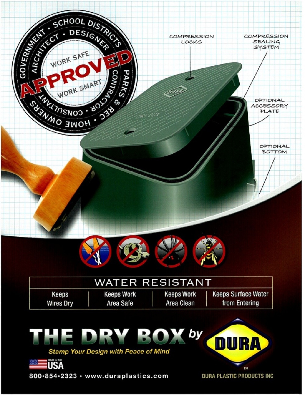 Rectangular Dry Box Dirt Skirt - Dura Plastics